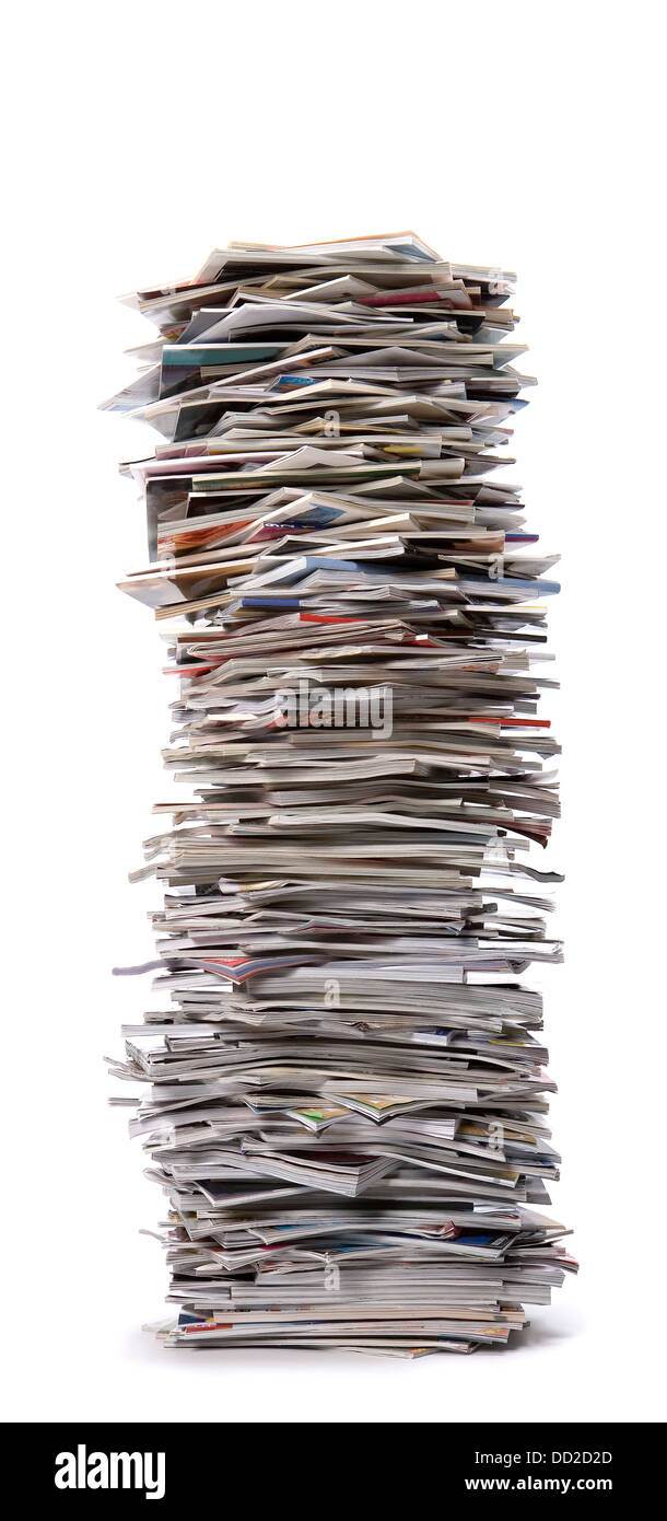 Stack of Magazines Stock Photo - Alamy
