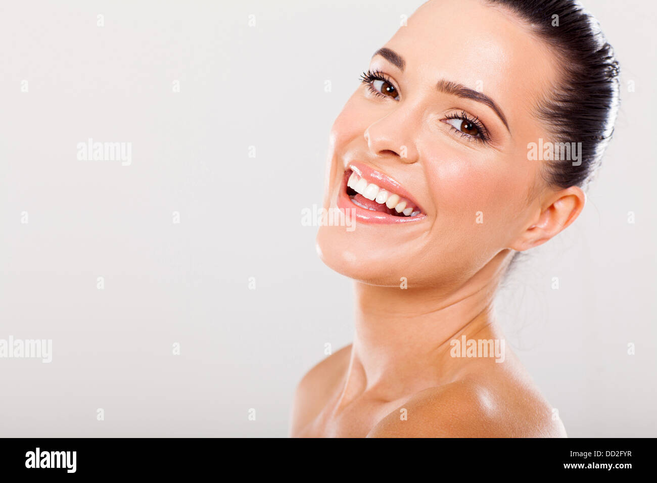 beautiful woman with healthy white teeth Stock Photo - Alamy