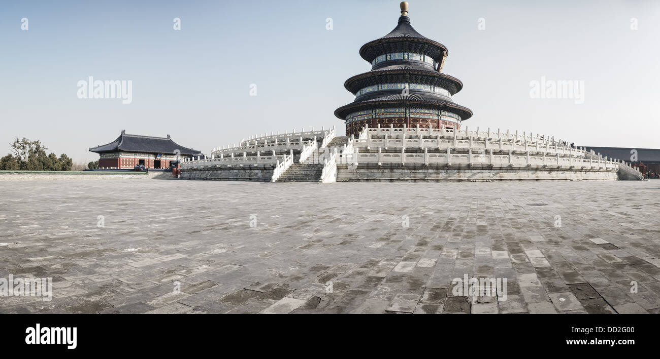 The Temple of Heaven complex in Bejing, China. This particular building ...
