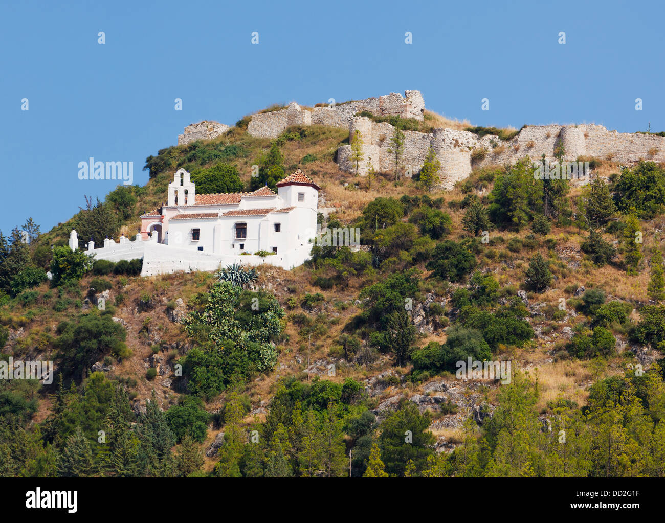Hermitage Of Our Lady Of The Remedies And The Castle; Cartama, Malaga ...