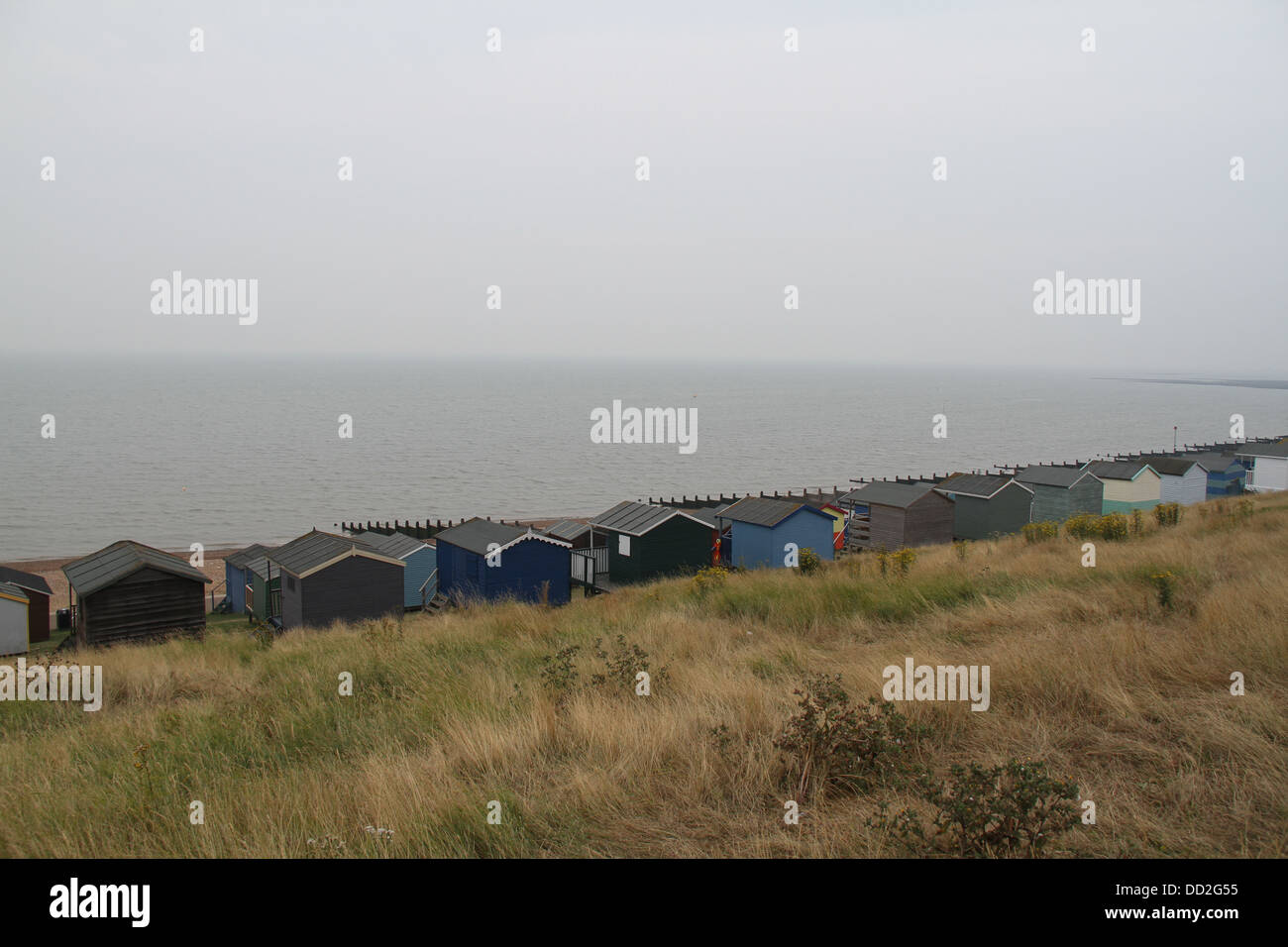 Beach huts at Tankerton, Whitstable on the north Kent coast Stock Photo ...