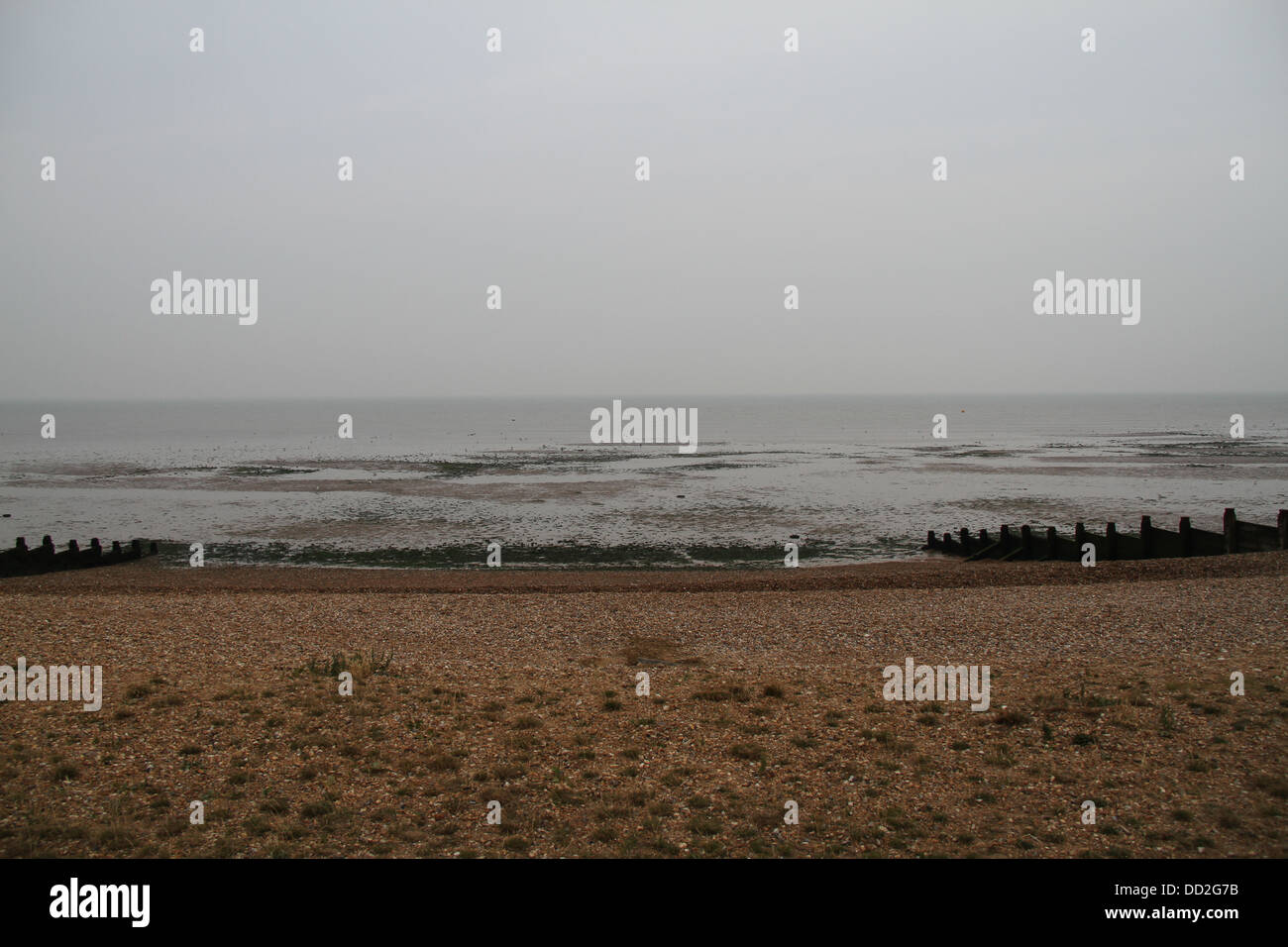 The pebble beach at Tankerton, Whitstable on the north Kent coast Stock ...