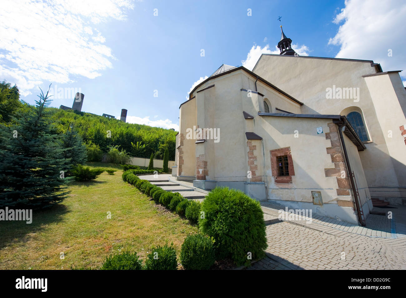 Franciscan monastery complex and the royal castle in the distance ...