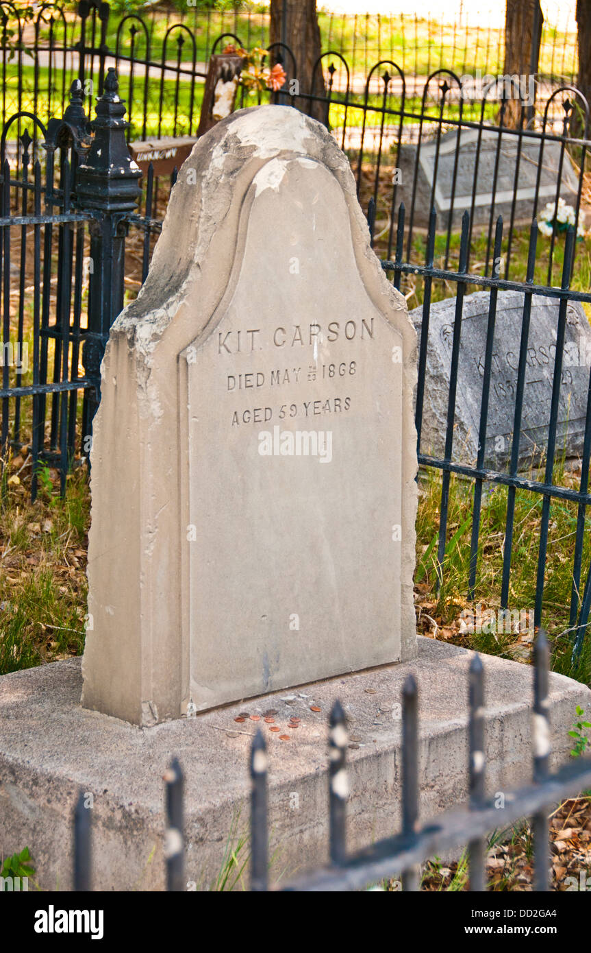 Kit Carson headstone Stock Photo - Alamy