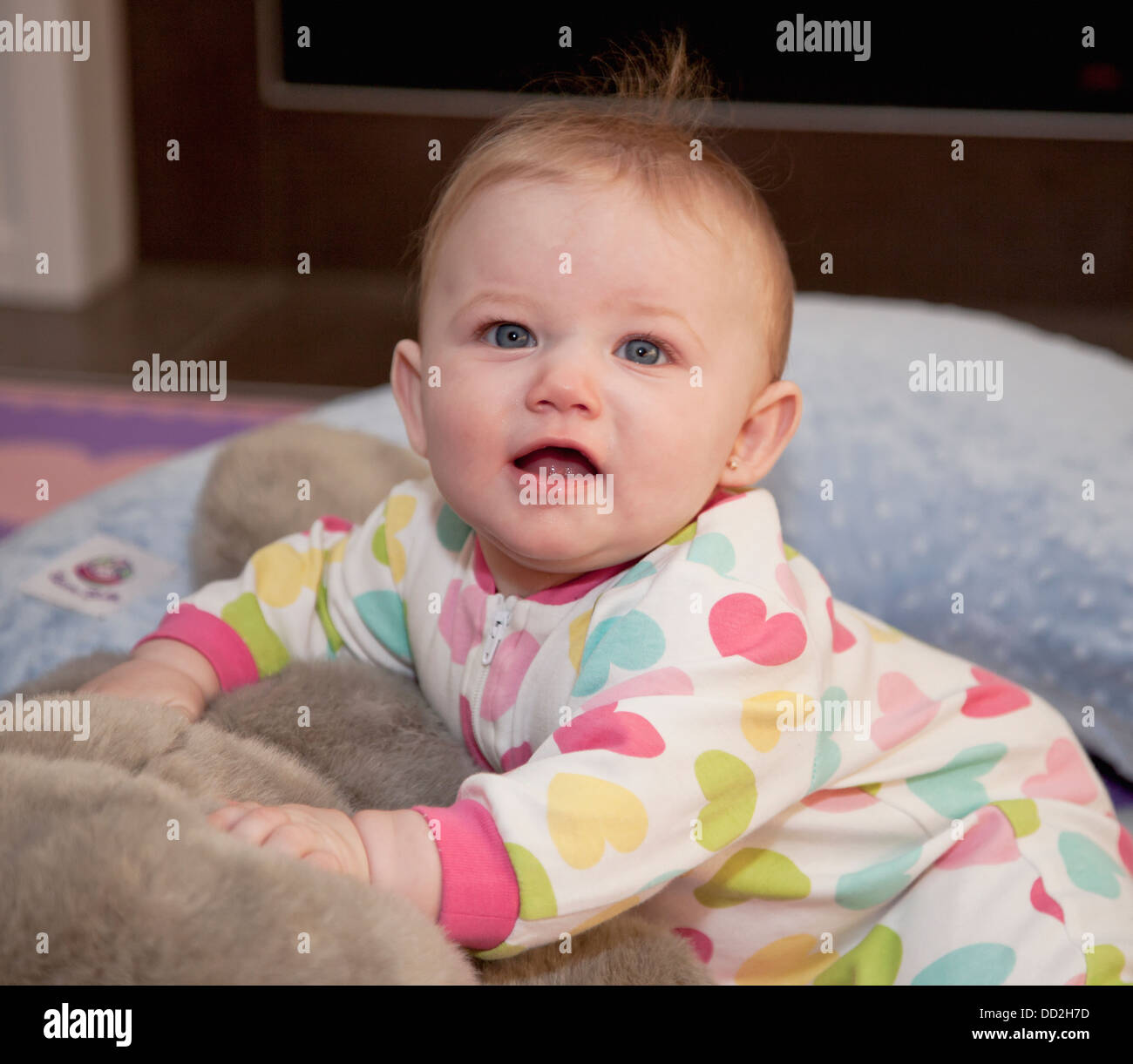 Portrait Of A Baby Girl; Spruce Grove, Alberta, Canada Stock Photo - Alamy