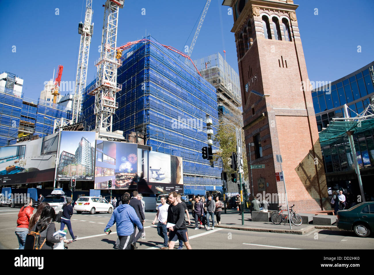 construction site on quay street chippendale,building the quay ...