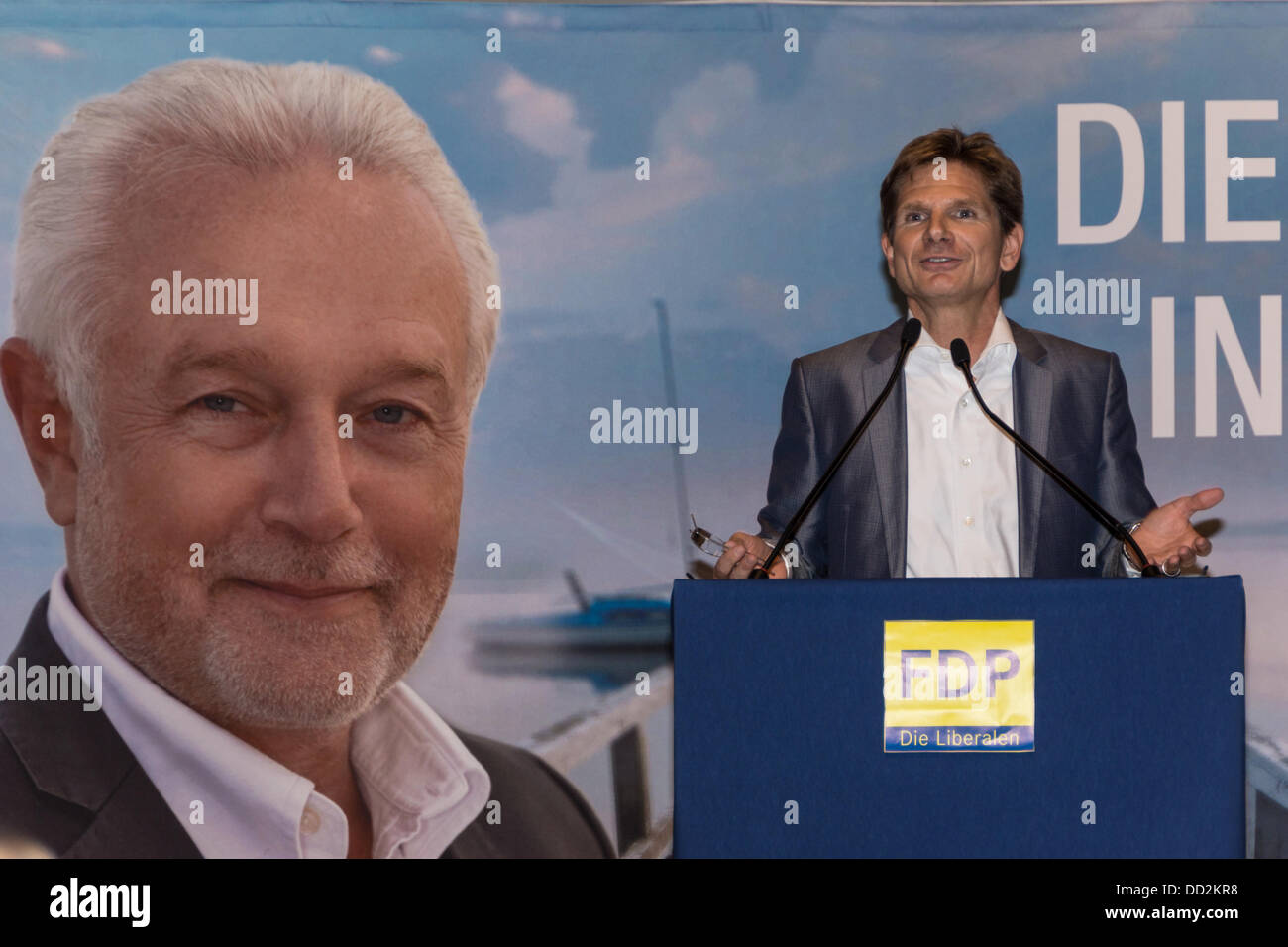 Eckernfoerde, Germany . 23rd Aug, 2013. Dr. Heiner Garg, former Social ...