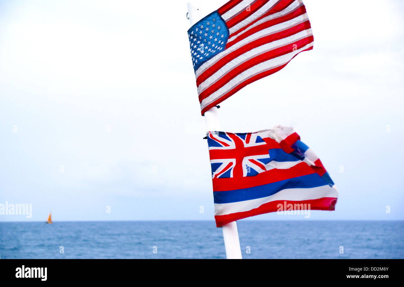 Hawaii flag hi-res stock photography and images - Alamy
