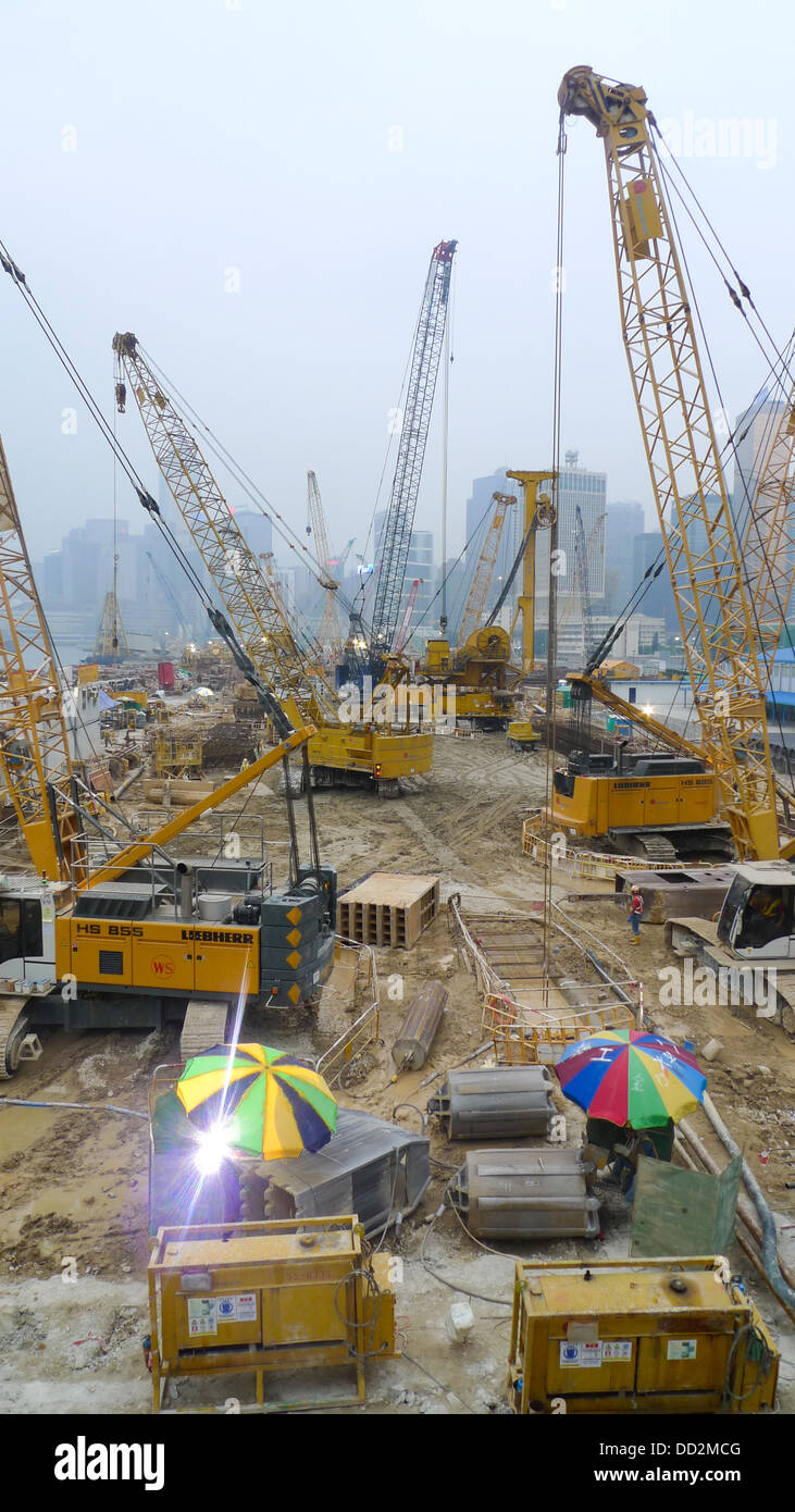 A construction site in Hong Kong Stock Photo - Alamy