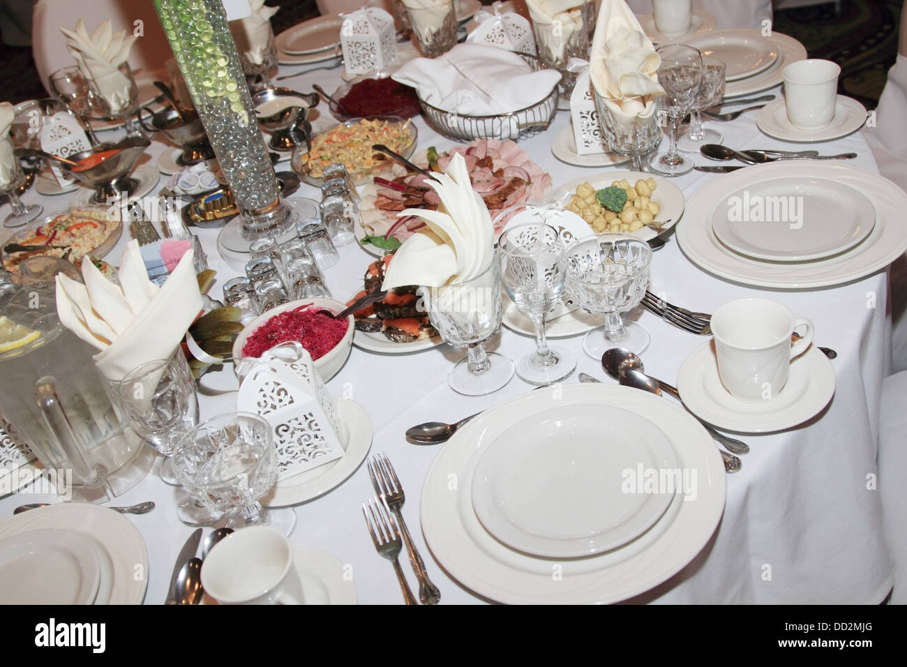 Elegance wedding table is ready for party Stock Photo - Alamy