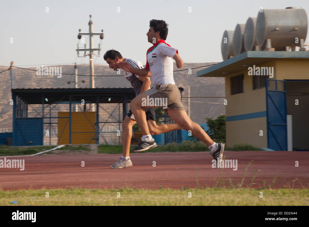 Duhok, Iraqi Kurdistan. 22nd August 2013. Iraqi paralympic team during ...