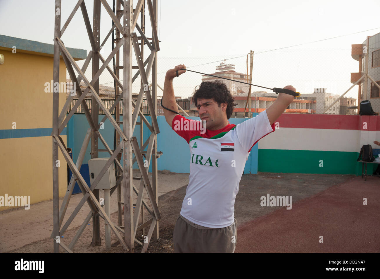 Duhok, Iraqi Kurdistan. 22nd August 2013. Iraqi paralympic team during ...