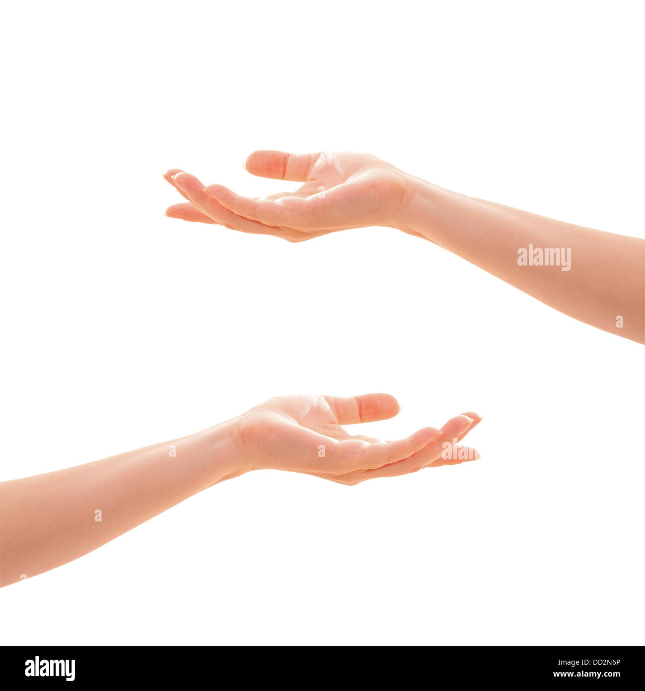 empty hand men isolated on white Stock Photo - Alamy