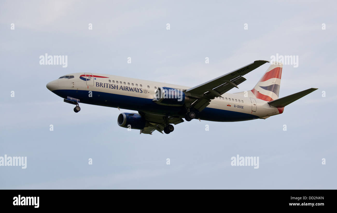 British Airways plane (Boeing) taking off Stock Photo - Alamy