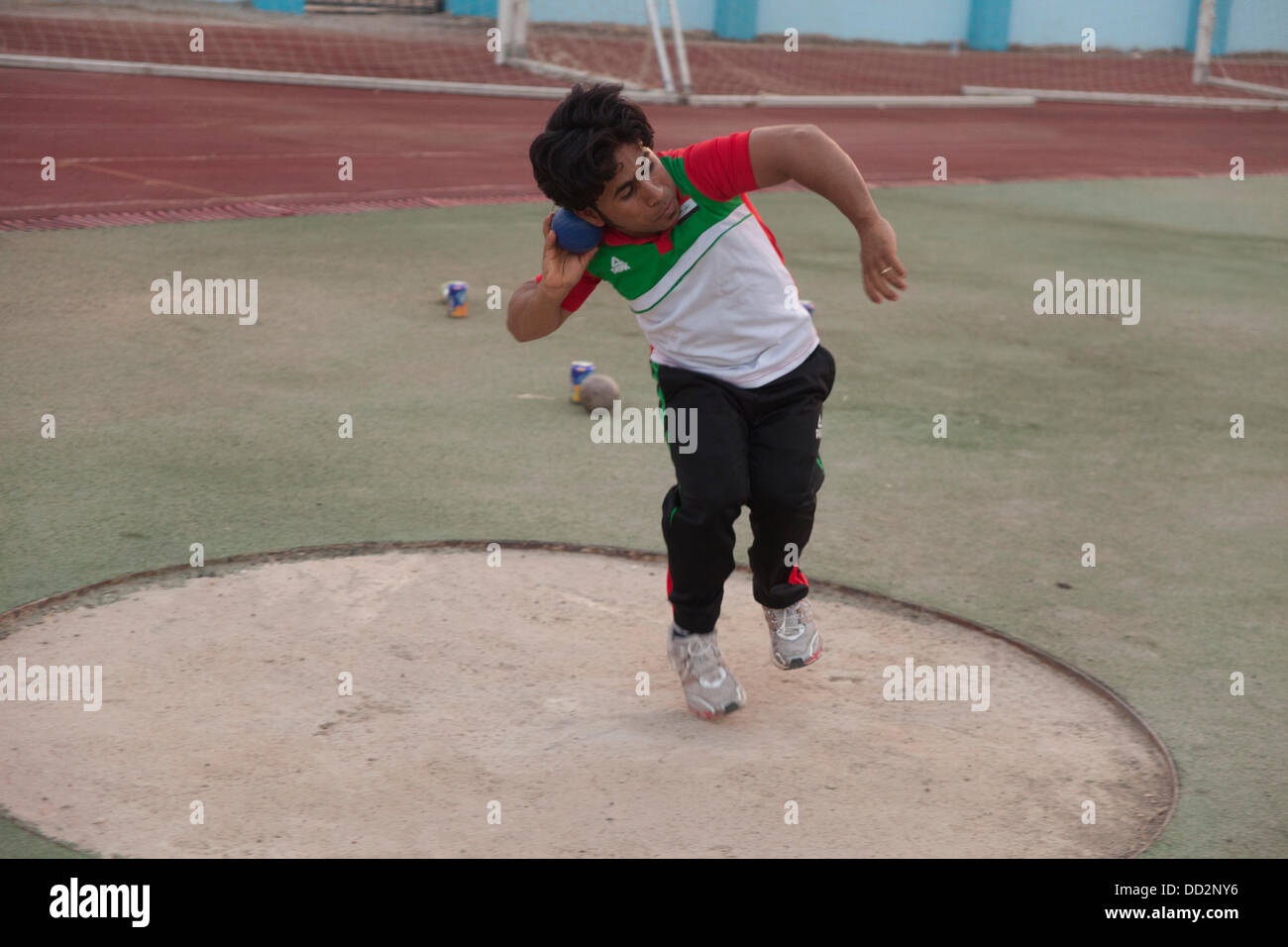 Duhok, Iraqi Kurdistan, Iraqi paralimpic team during training. They ...