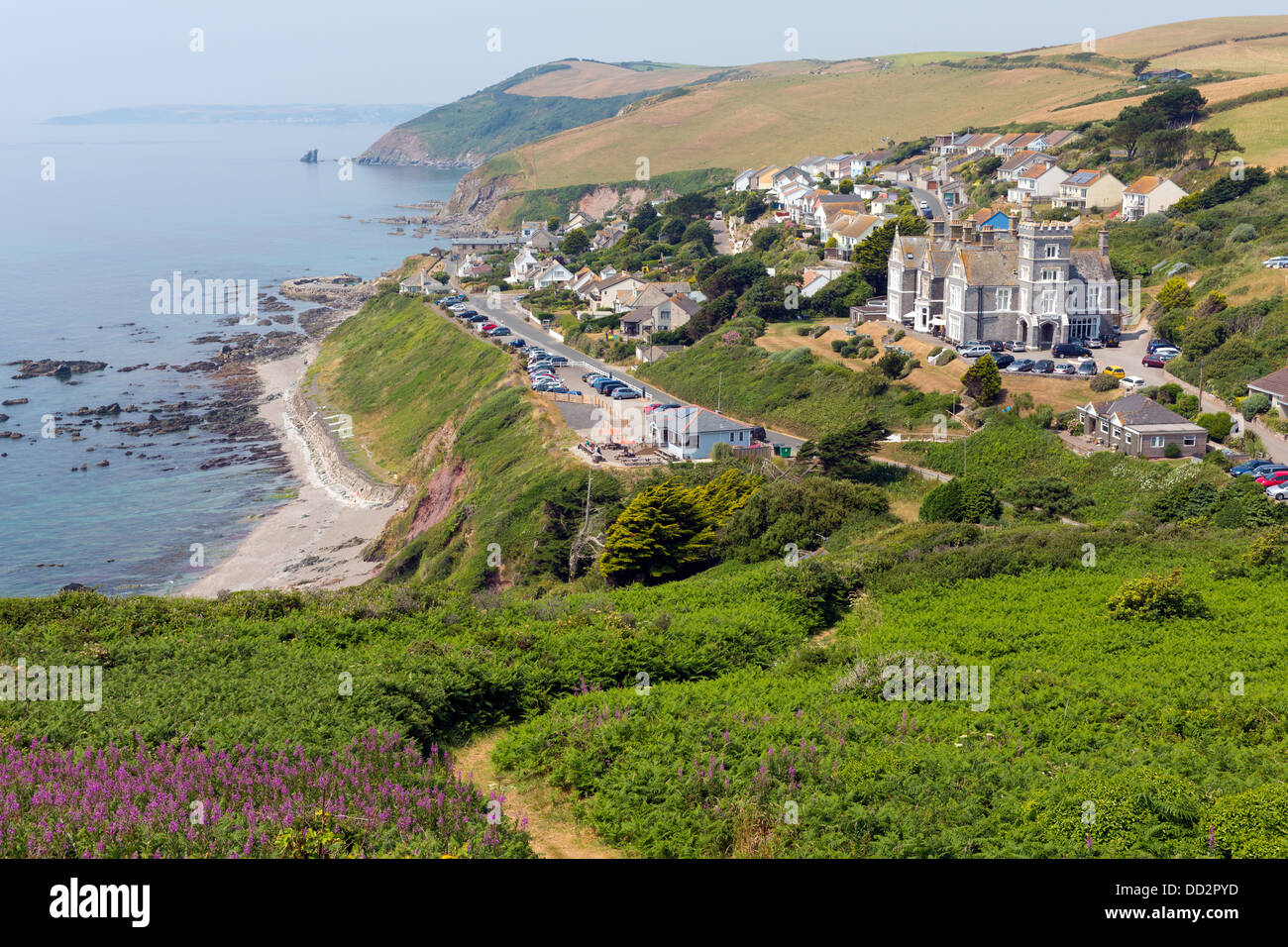 Cornwall coast at Portwrinkle Whitsand Bay near Looe England UK Stock ...