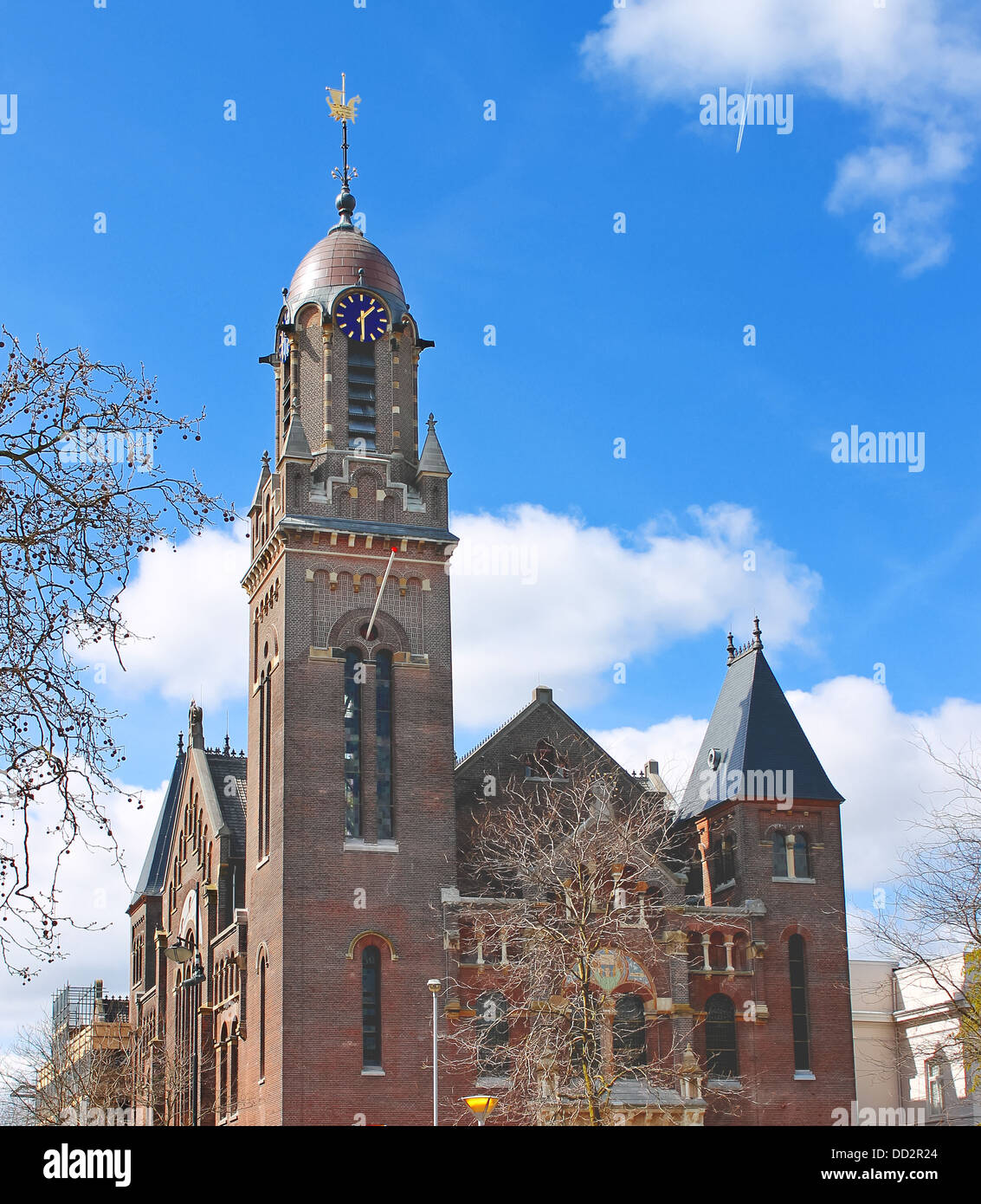 Building of Remonstrant church in Rotterdam. The Netherlands Stock ...