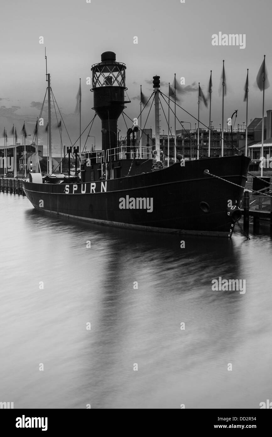 Spurn lightship, Hull Marina Stock Photo - Alamy