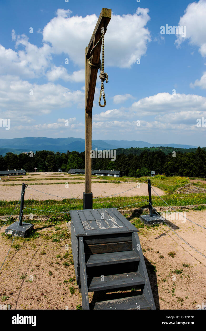 The gallows at the Natzweiler-Struthof German concentration camp ...