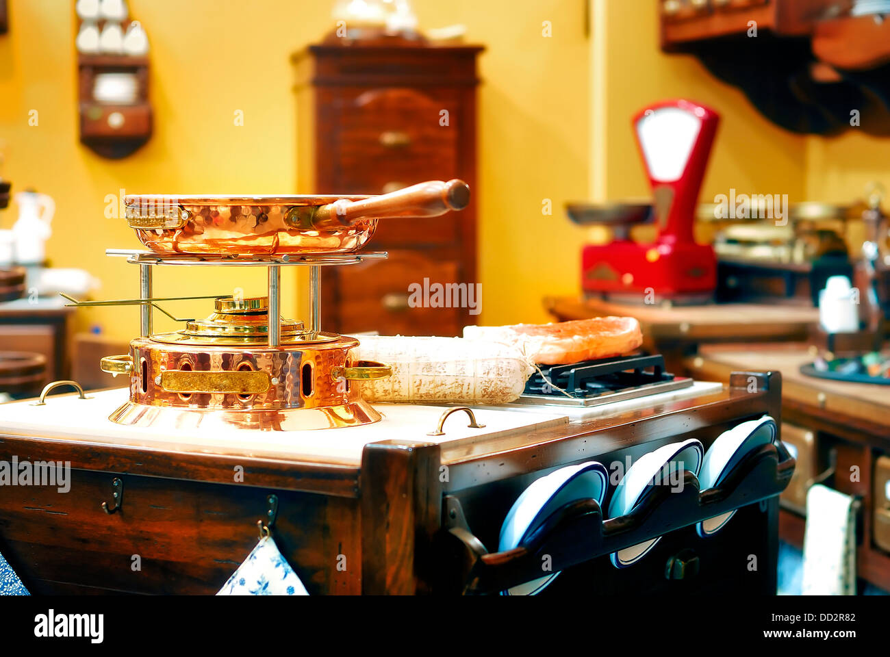 Kitchen in the old style Stock Photo - Alamy