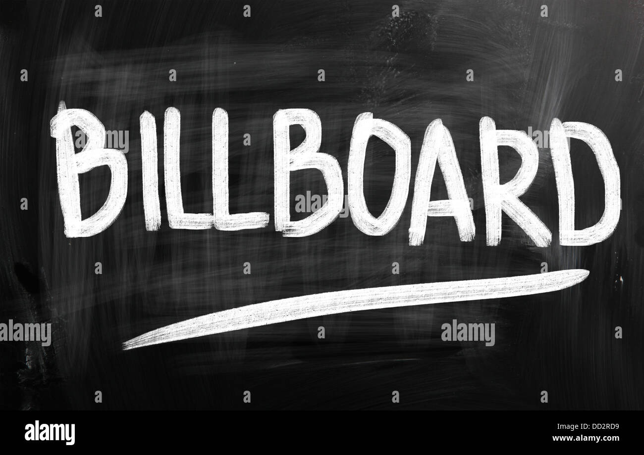 Advertising Concept Handwritten With Chalk On a Blackboard Stock Photo ...