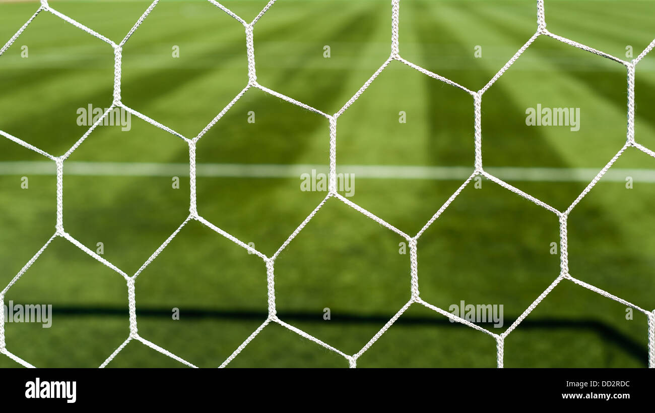 Football goal corner net hi-res stock photography and images - Alamy