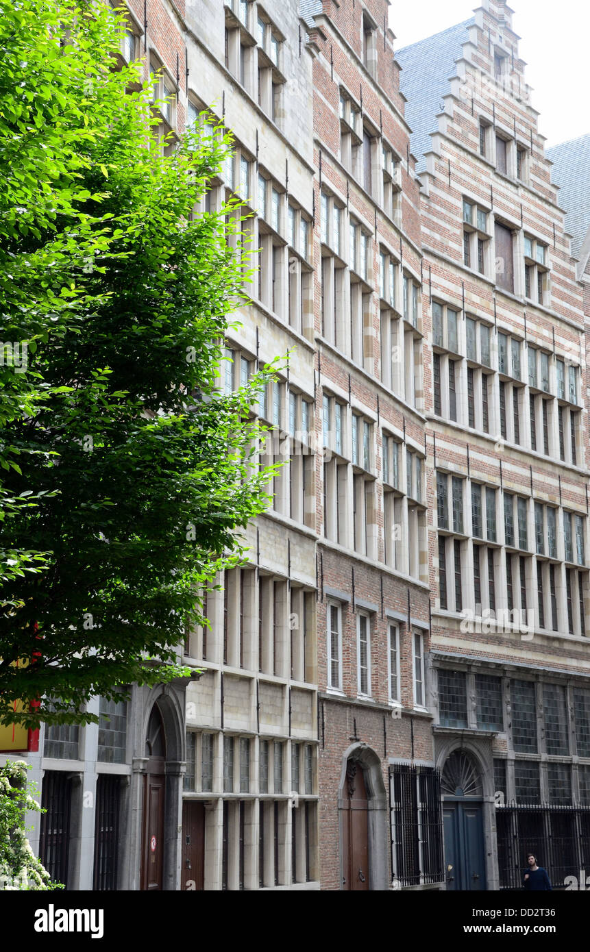 Old houses in Antwerp Stock Photo - Alamy
