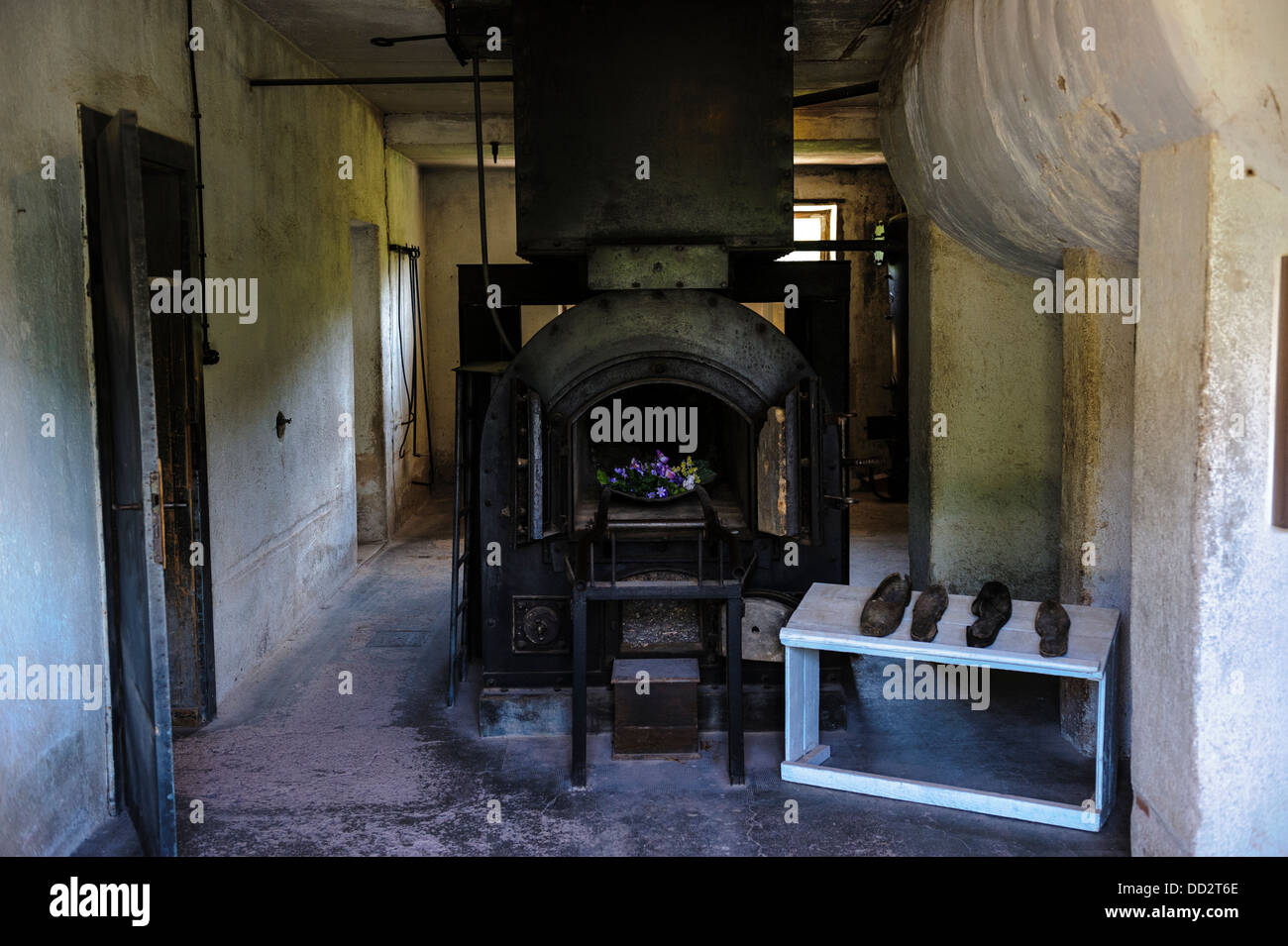 The crematorium at the Natzweiler-Struthof German concentration camp ...
