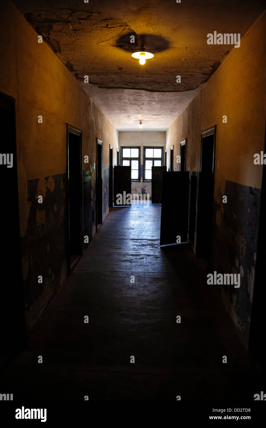Cell block in the Natzweiler-Struthof German concentration camp located ...