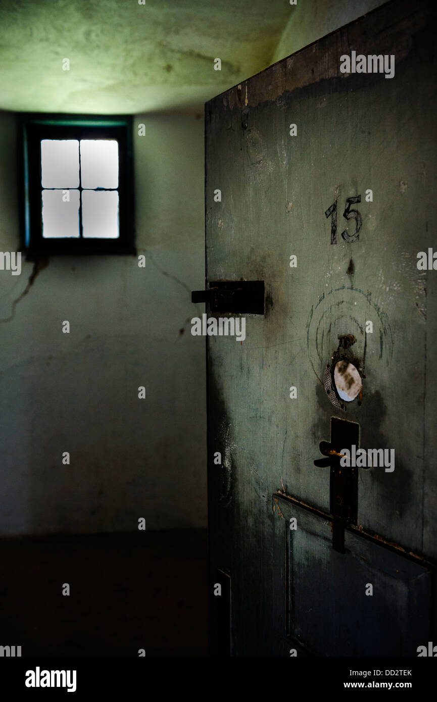 A cell in the Natzweiler-Struthof German concentration camp located in ...