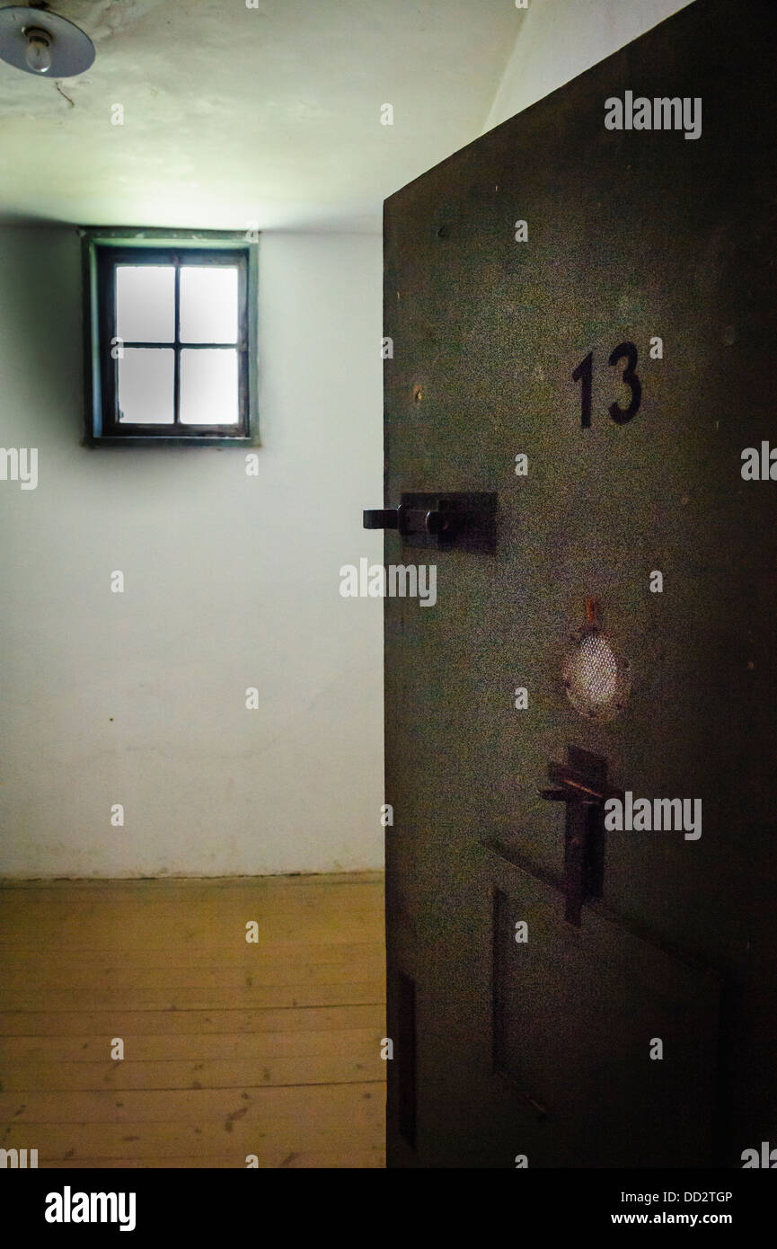 A cell in the Natzweiler-Struthof German concentration camp located in ...