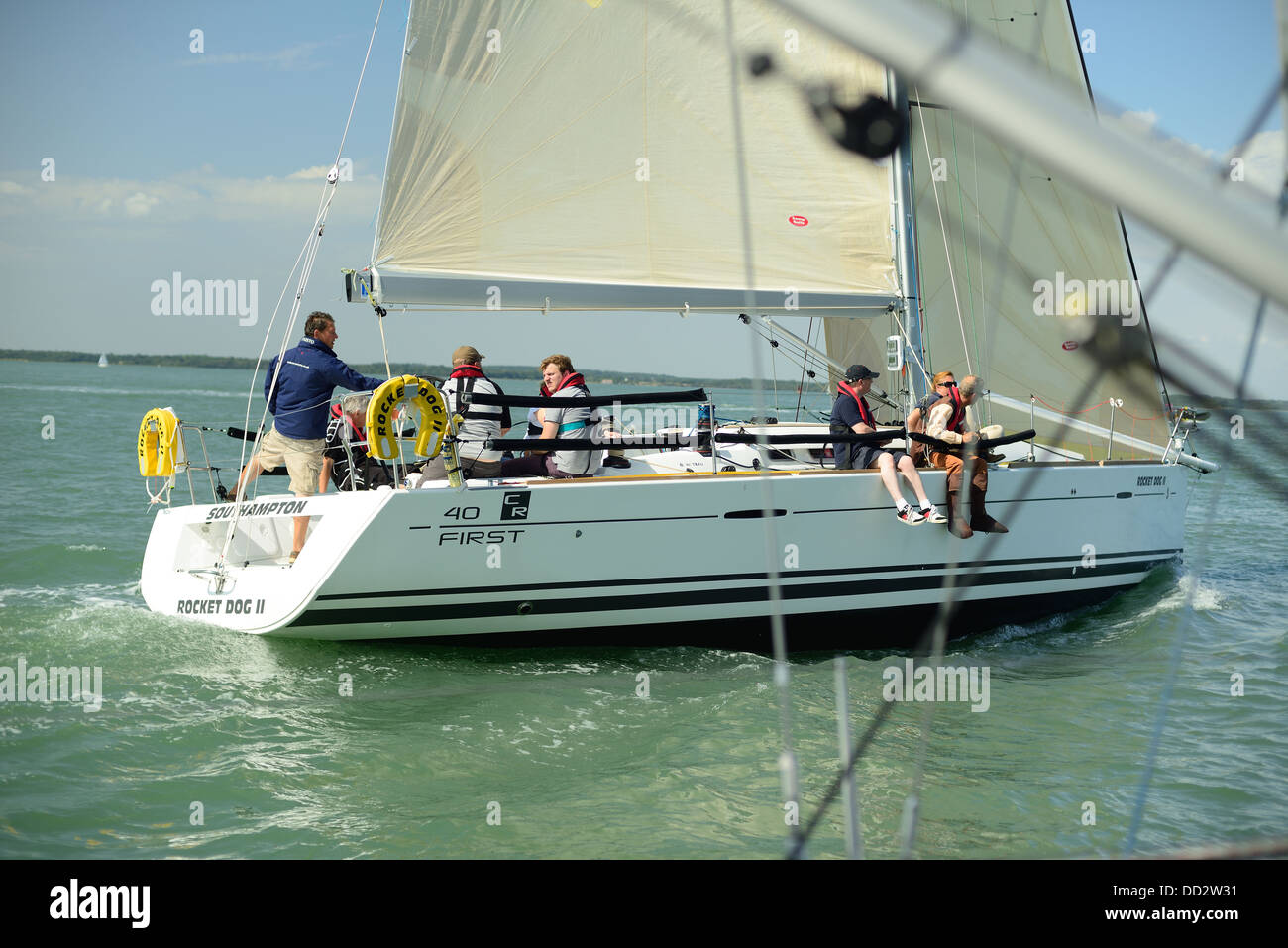 Yacht on the solent hi-res stock photography and images - Alamy