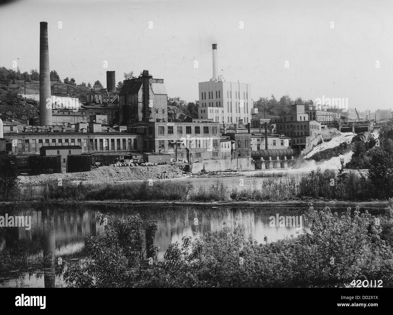 The Kimberly-Clark Corporation paper mill is seen here in operation ...