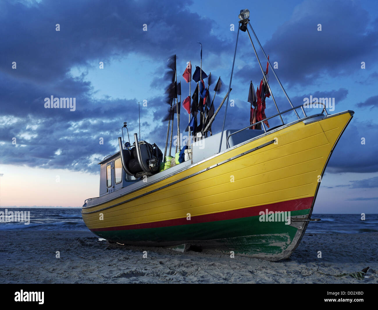 Fishing boat docked at wharf hi-res stock photography and images - Alamy