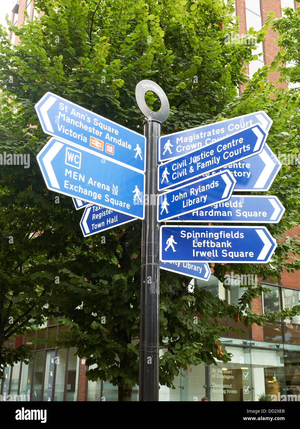 Signs in Manchester UK Stock Photo - Alamy