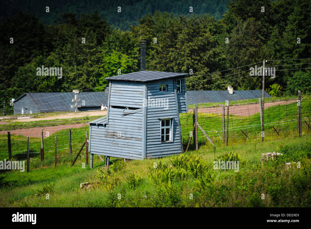 Watch tower at the Natzweiler-Struthof German concentration camp ...