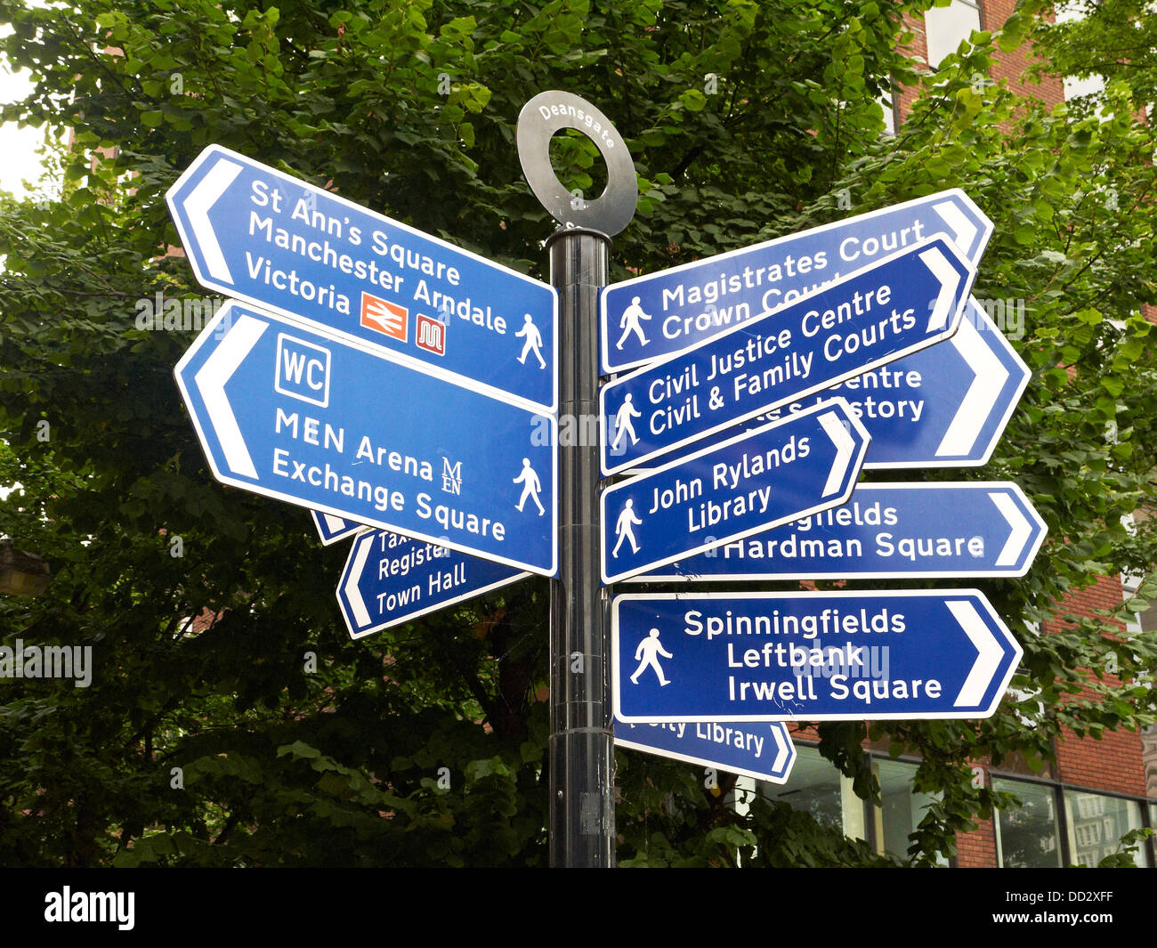 Signs in Manchester UK Stock Photo - Alamy