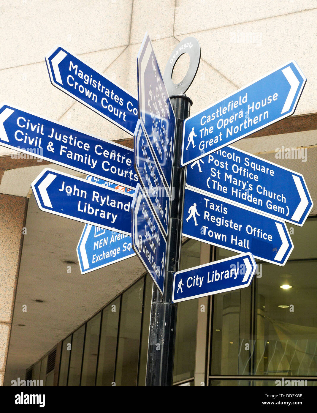 Pedestrian direction signs hi-res stock photography and images - Alamy