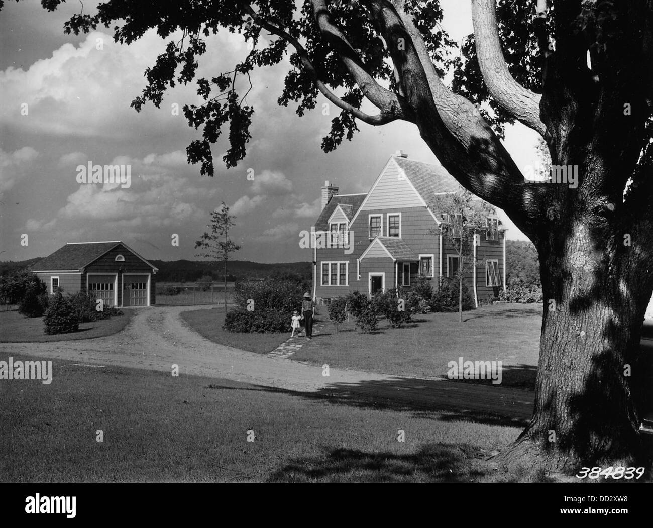 This image shows the residence and its surrounding grounds, providing ...