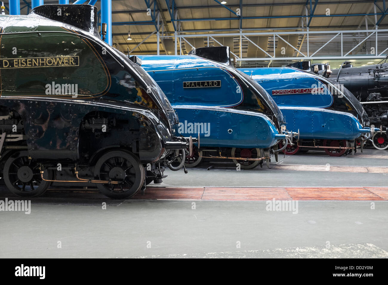 Preserved LNER A4 Pacific steam engines in York Railway Museum Stock ...
