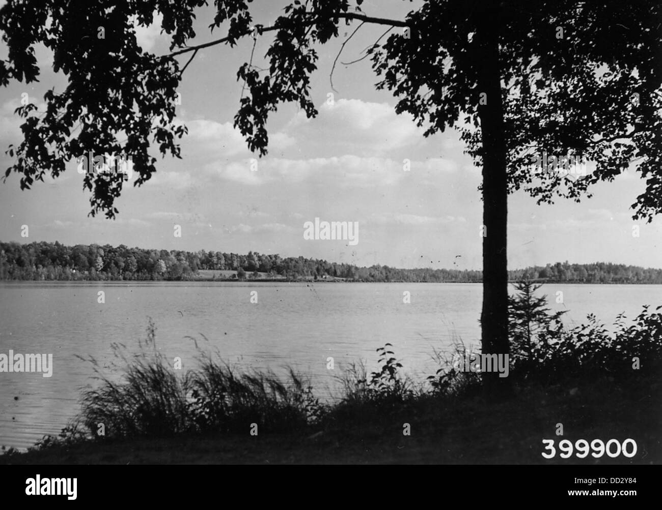A scenic view at Lake Namekagon, a popular recreational area known for ...