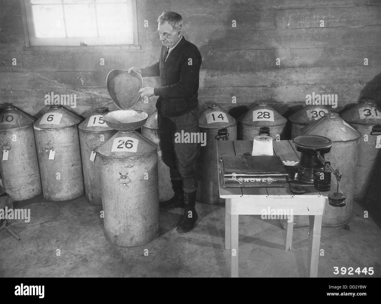 Seeds are stored in airtight metal containers, preserving their quality ...