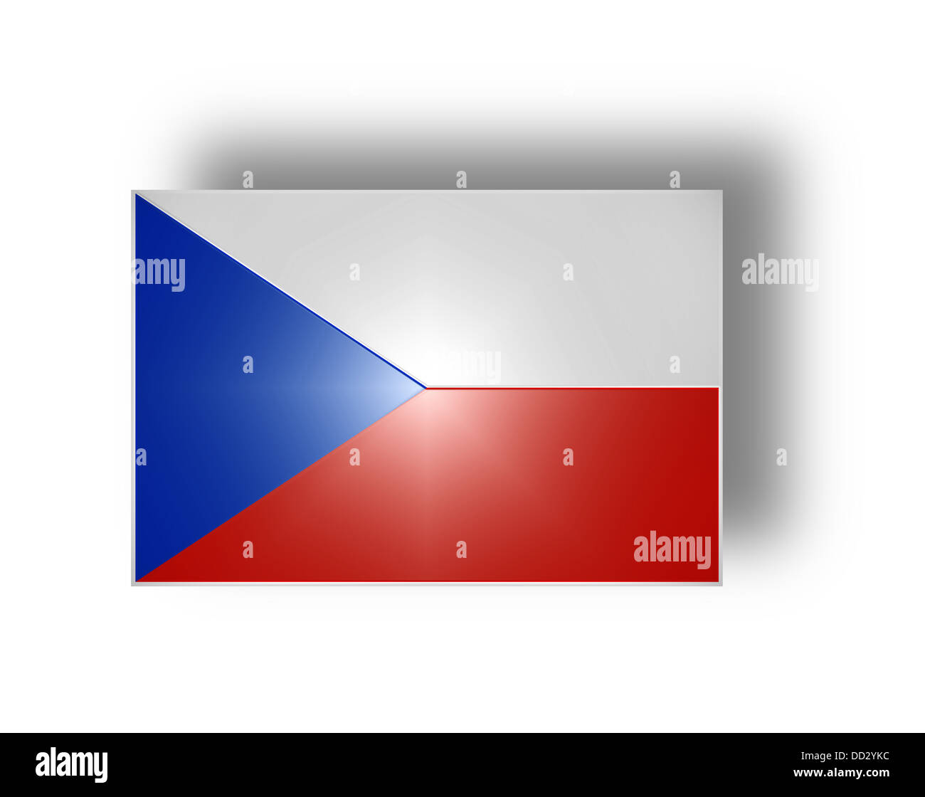 Flag of the Czech Republic (stylized I Stock Photo - Alamy