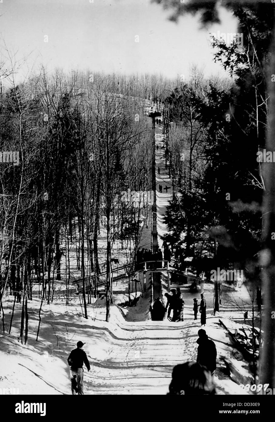 The Toboggan Slide is an amusement ride, often associated with winter ...