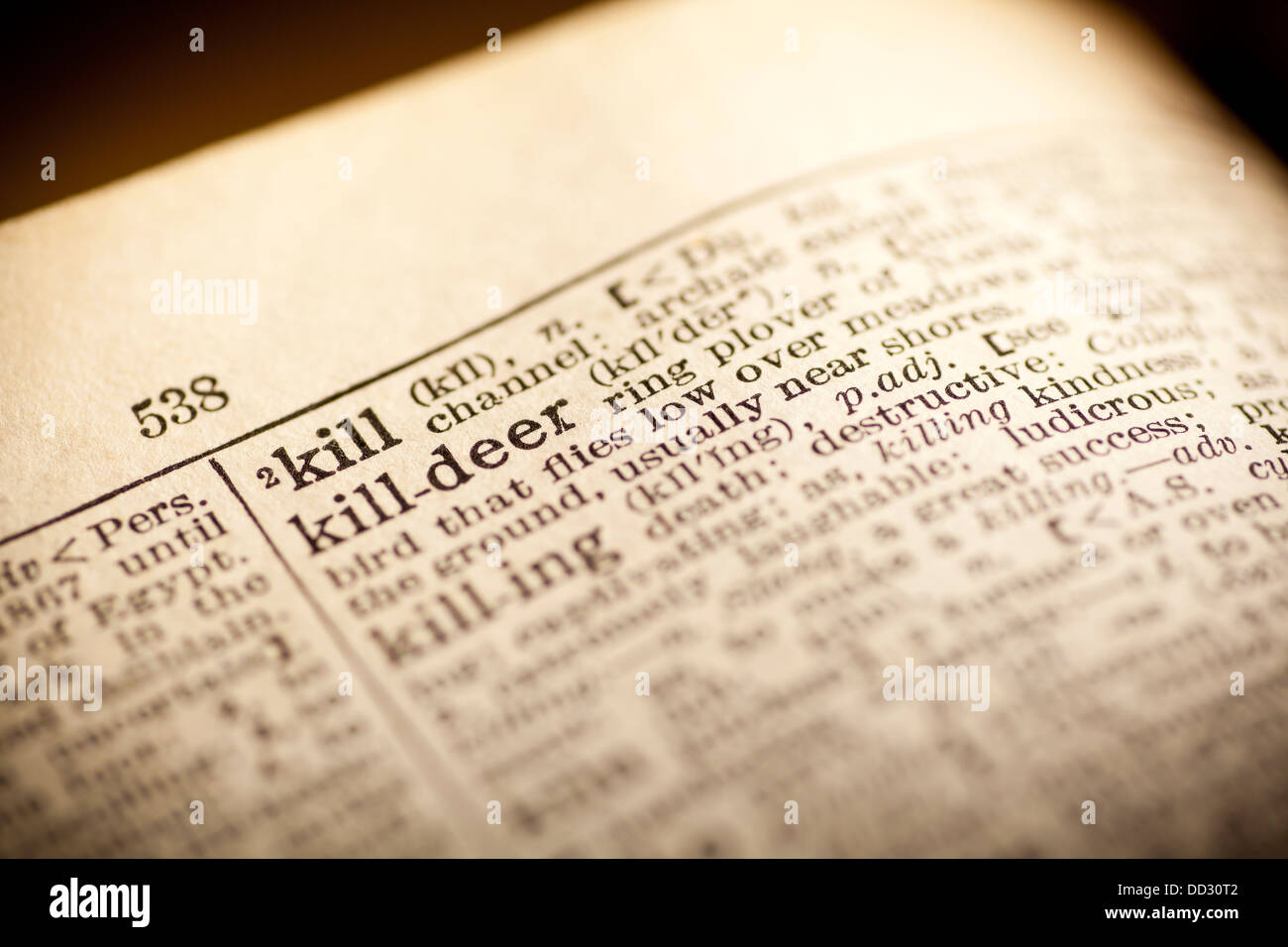 Dictionary word kill hi-res stock photography and images - Alamy