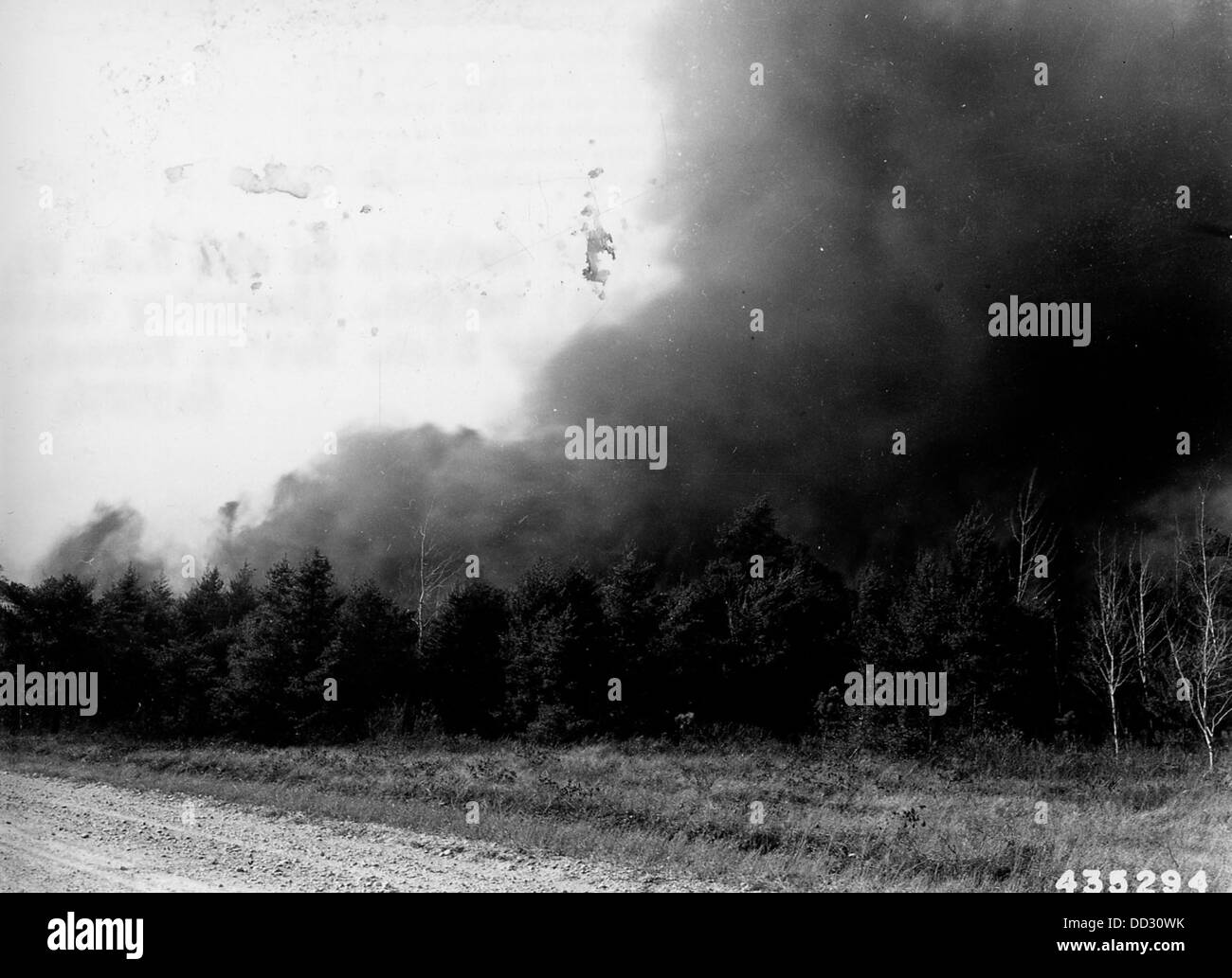 A location two miles west of Au Sable, marking a specific area likely ...