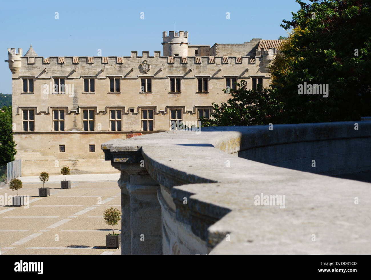 Petit Palais, museum building of art in the main square of Avignon town ...