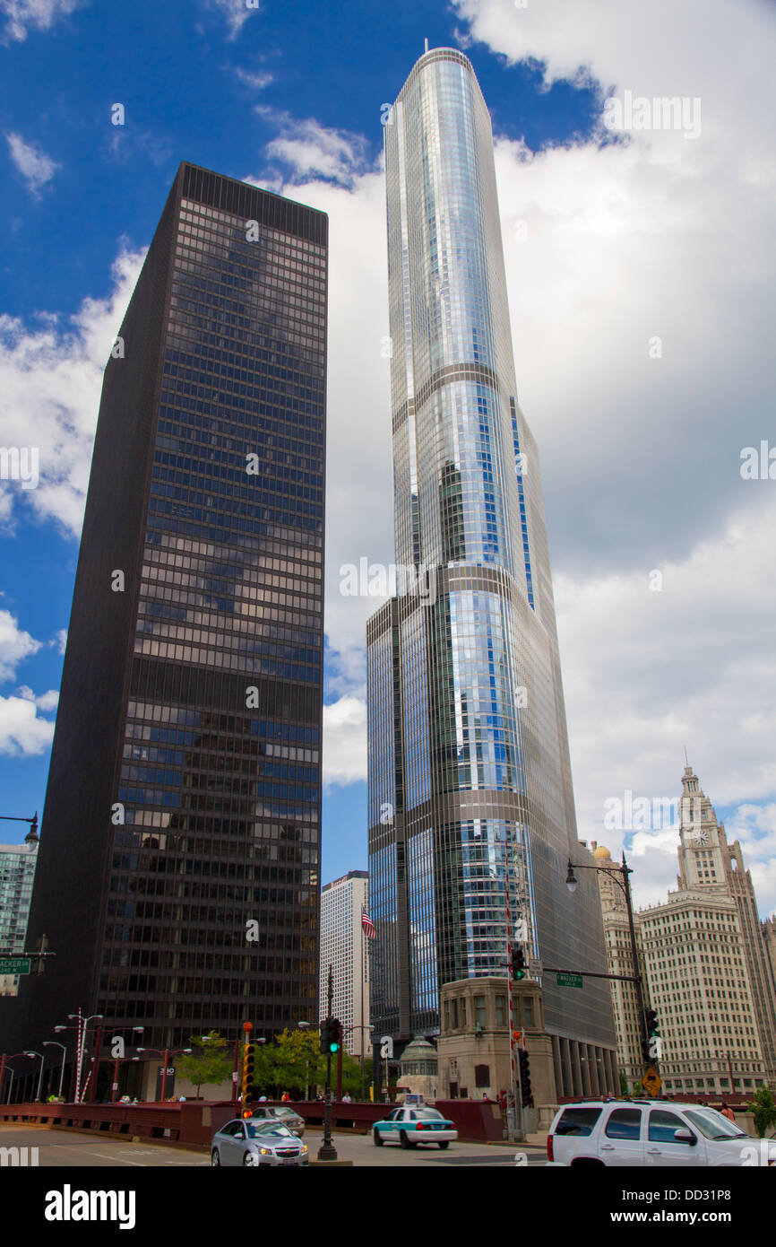 Trump tower skyline hi-res stock photography and images - Alamy