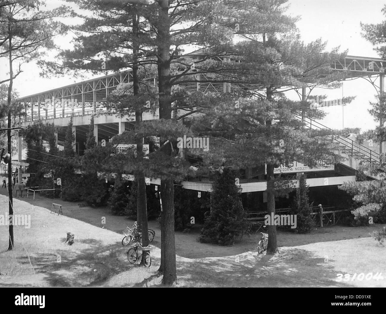 Grandstand tower Black and White Stock Photos & Images - Alamy