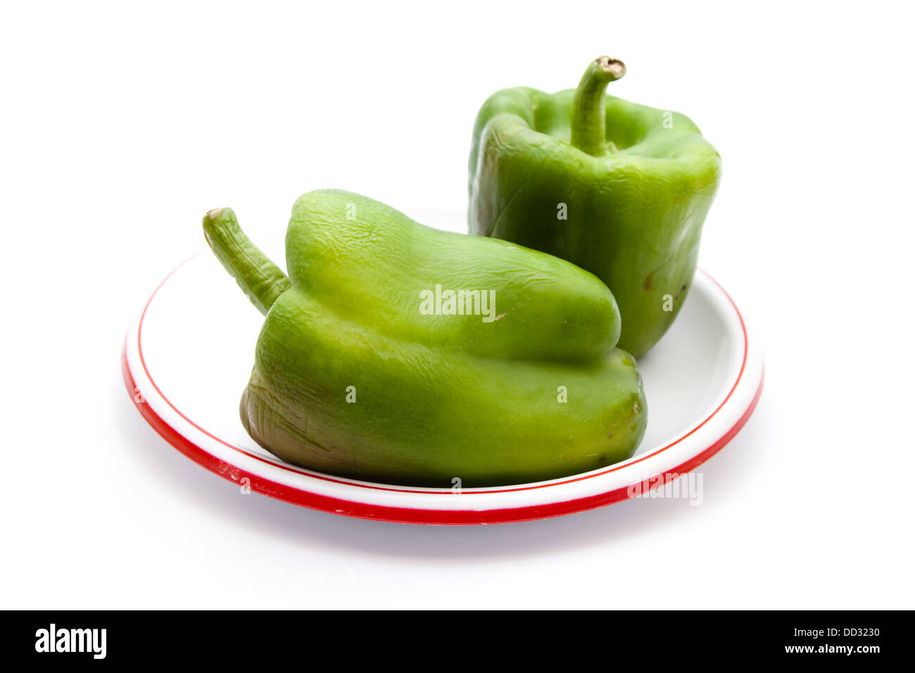 Fresh green Capsicum Stock Photo - Alamy